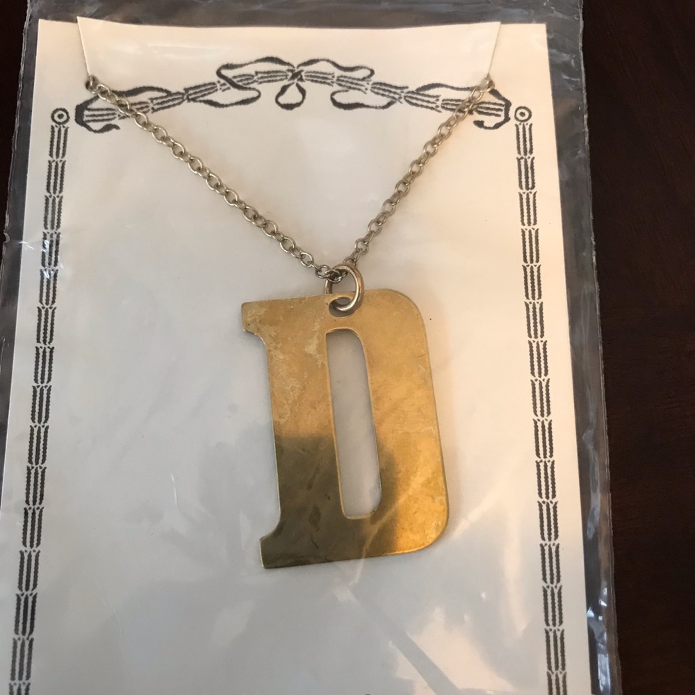 30” Monogram Necklace “D” - Gem